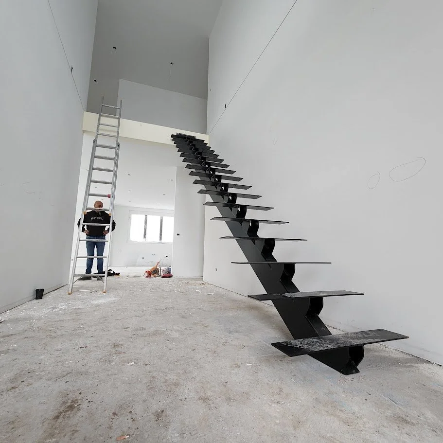 Steel Mono Single Stringer Stairs — Steel Stairs Group