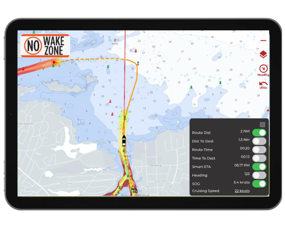Our Smart ETAs factor in no-wake zones providing a more accurate ...