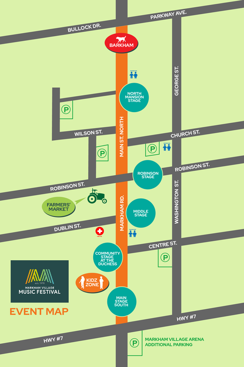 2024 Festival Map — Markham Village Music Festival 2025
