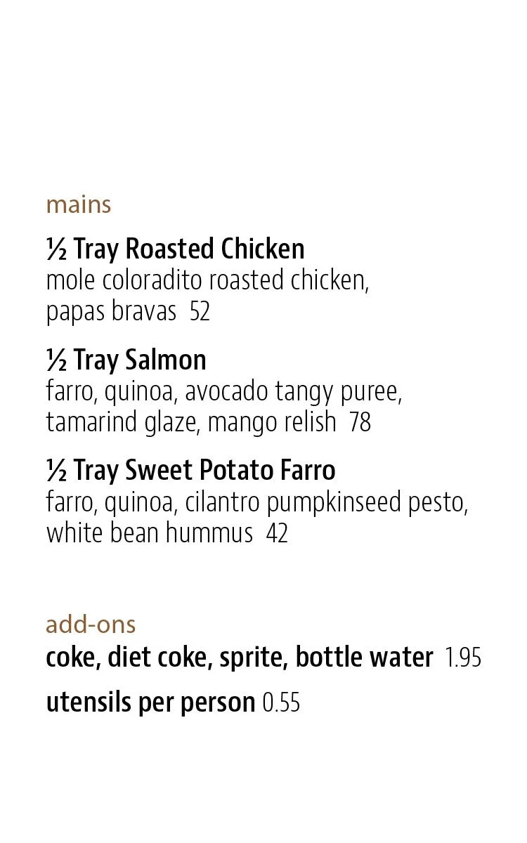 Catering — Tala House in Andersonville