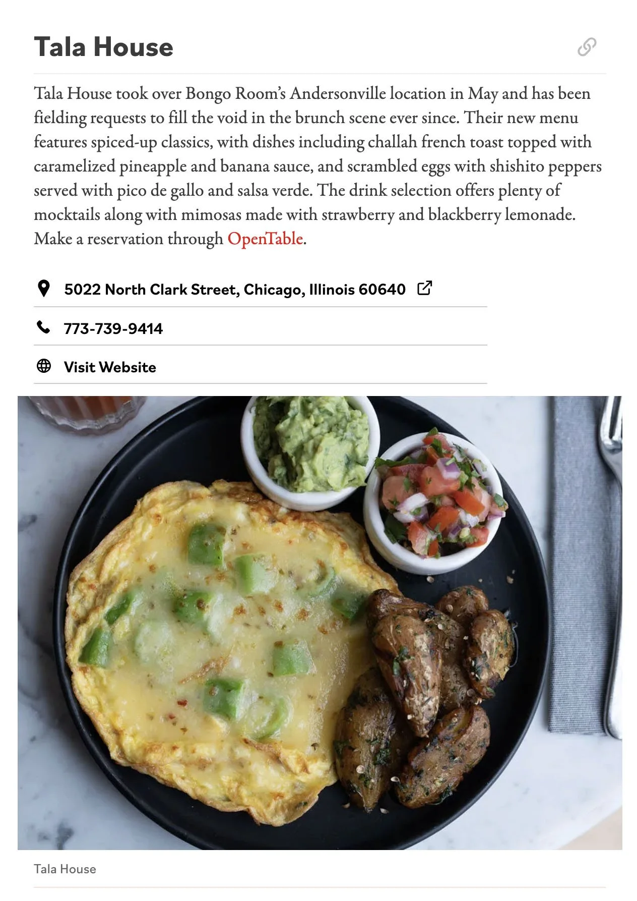 In the News — Tala House in Andersonville