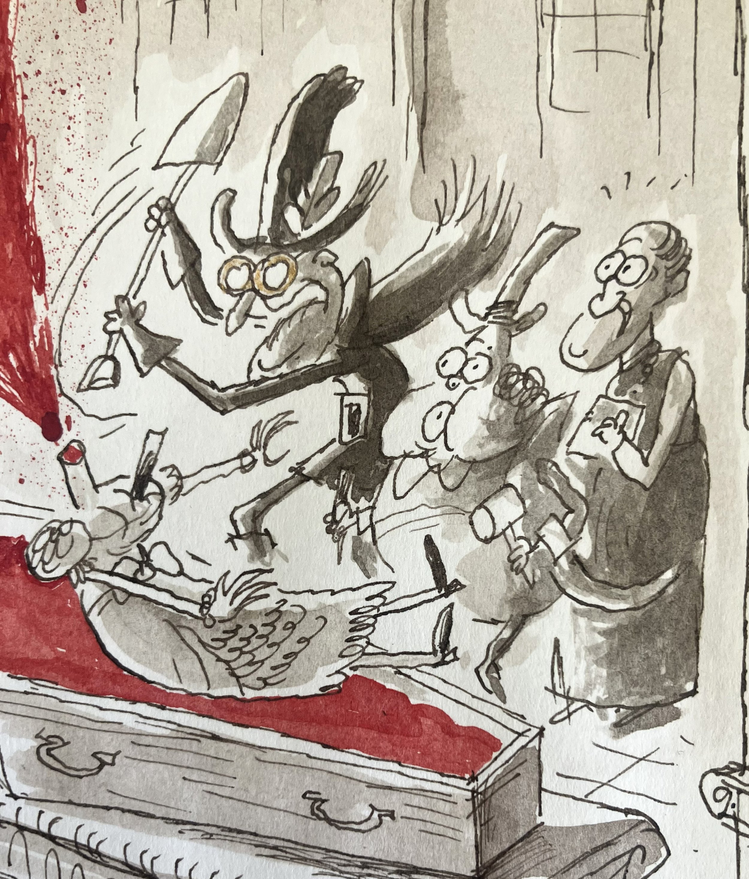 Carmilla- Vampire Ink Drawing- 7 1/2" x 9 1/2" — Dan Krall Animation ...