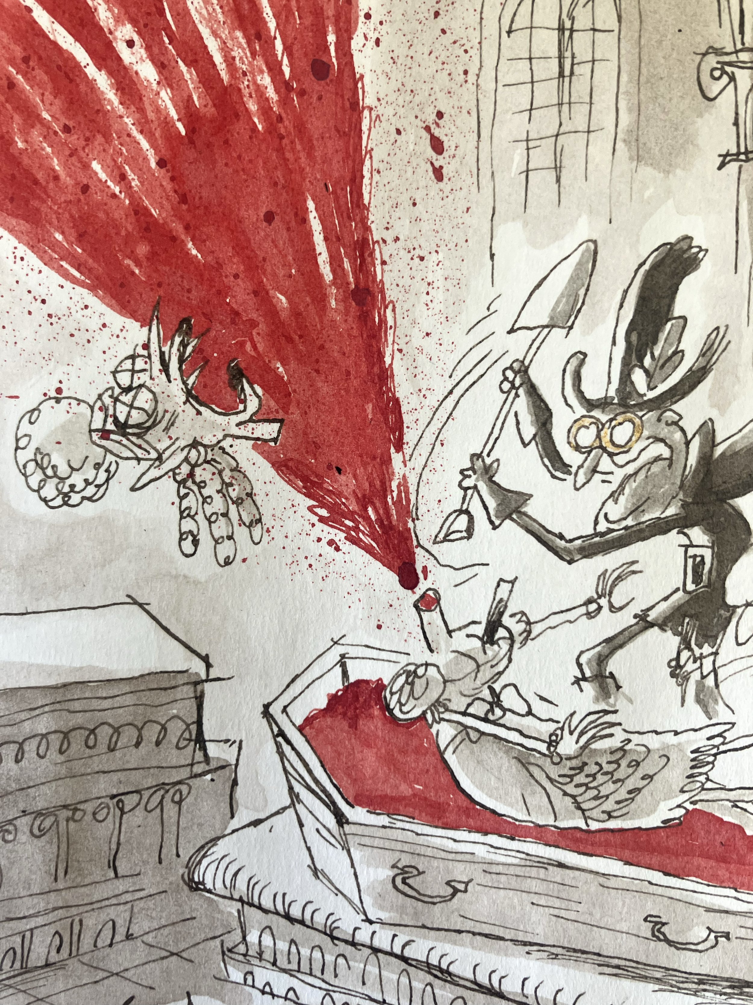 Carmilla- Vampire Ink Drawing- 7 1/2" x 9 1/2" — Dan Krall Animation ...