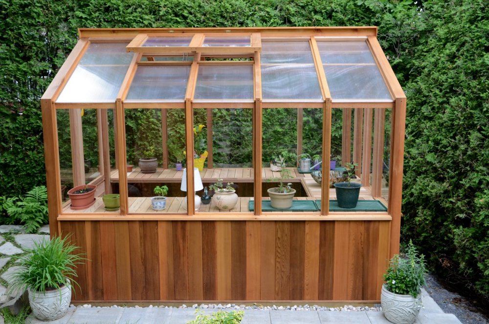 Staining and Finishing | Cedar-Built Greenhouses — Cedar-Built Greenhouses