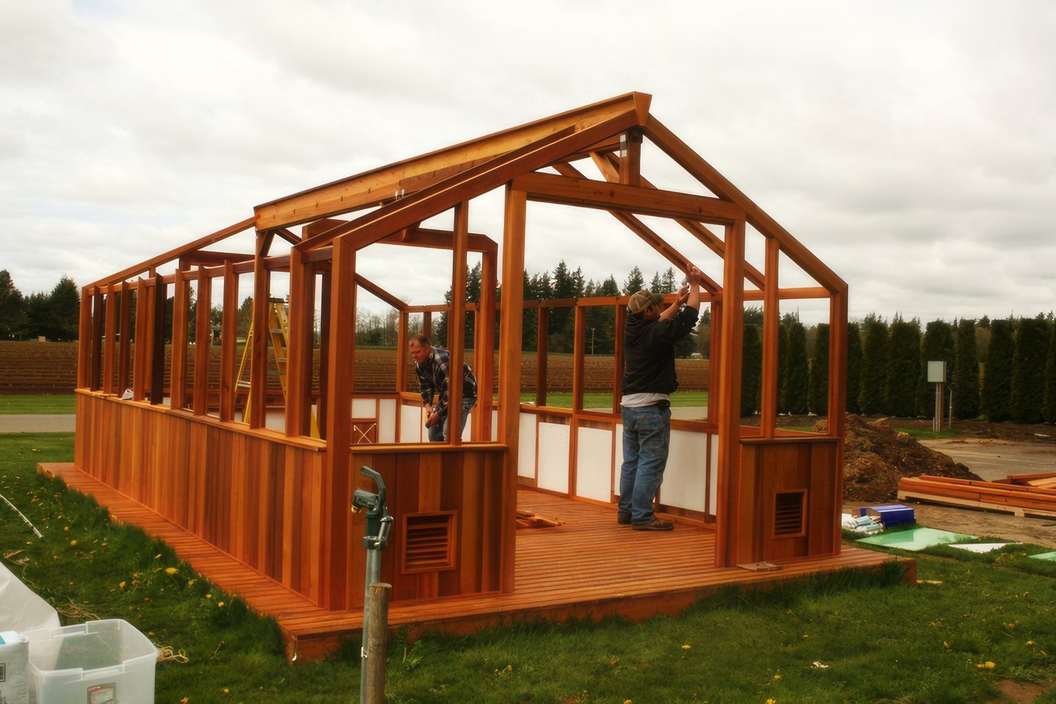Dutch Doors for Greenhouses | Cedar-Built Greenhouses — Cedar-Built ...