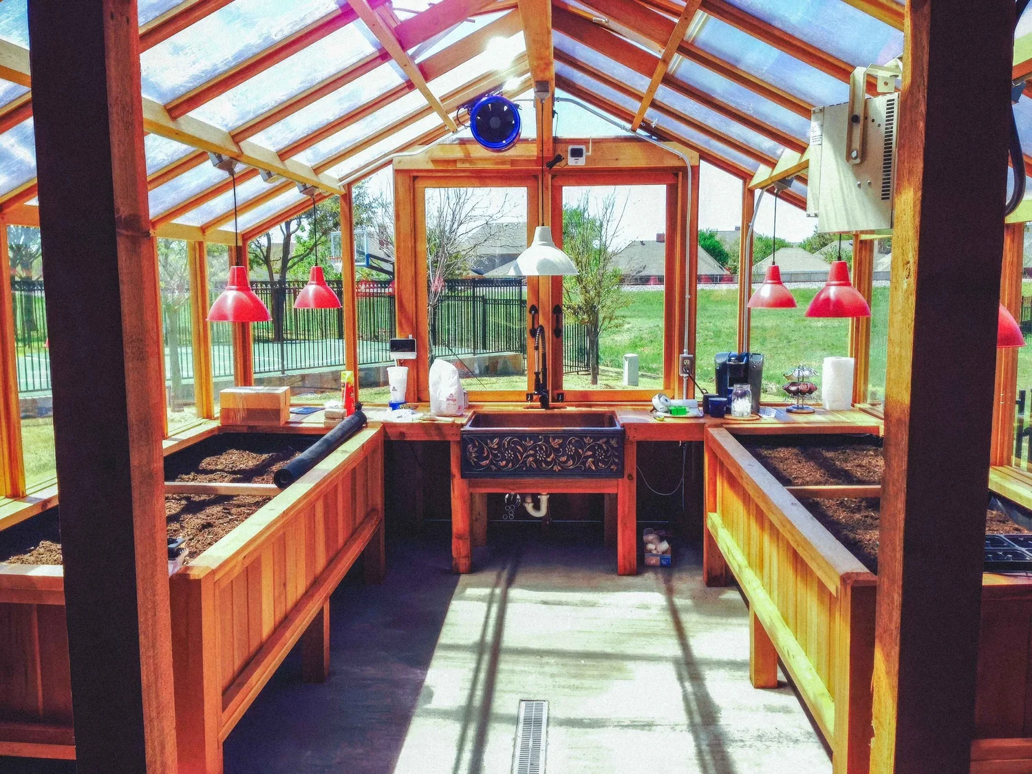 Portico Roof Extensions | Cedar-Built Greenhouses — Cedar-Built Greenhouses