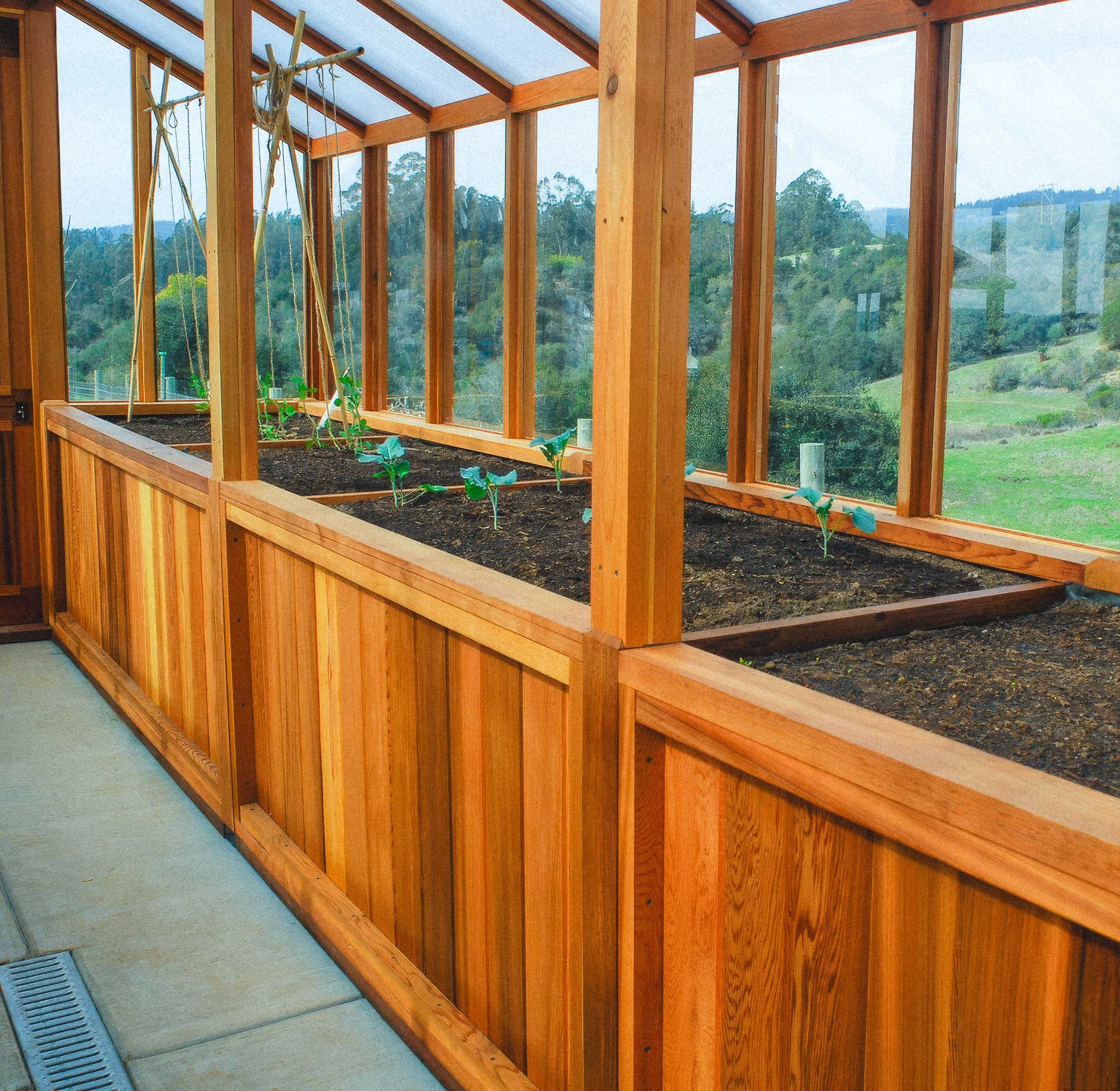 Portico Roof Extensions | Cedar-Built Greenhouses — Cedar-Built Greenhouses