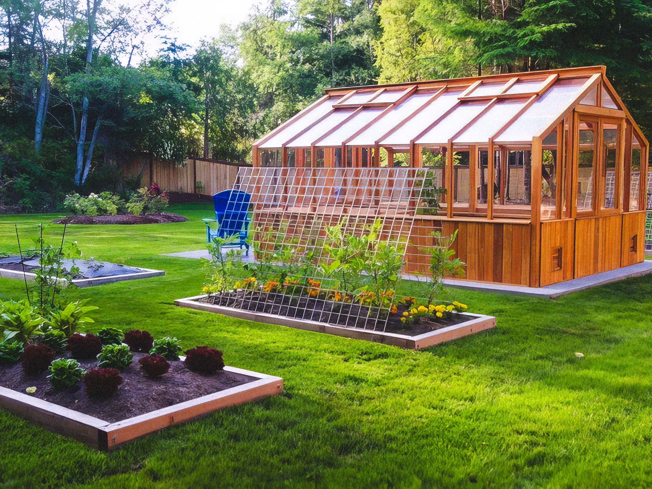12' Wide Cedar Wood Greenhouse Kits | Grandeur for Your Garden — Cedar ...