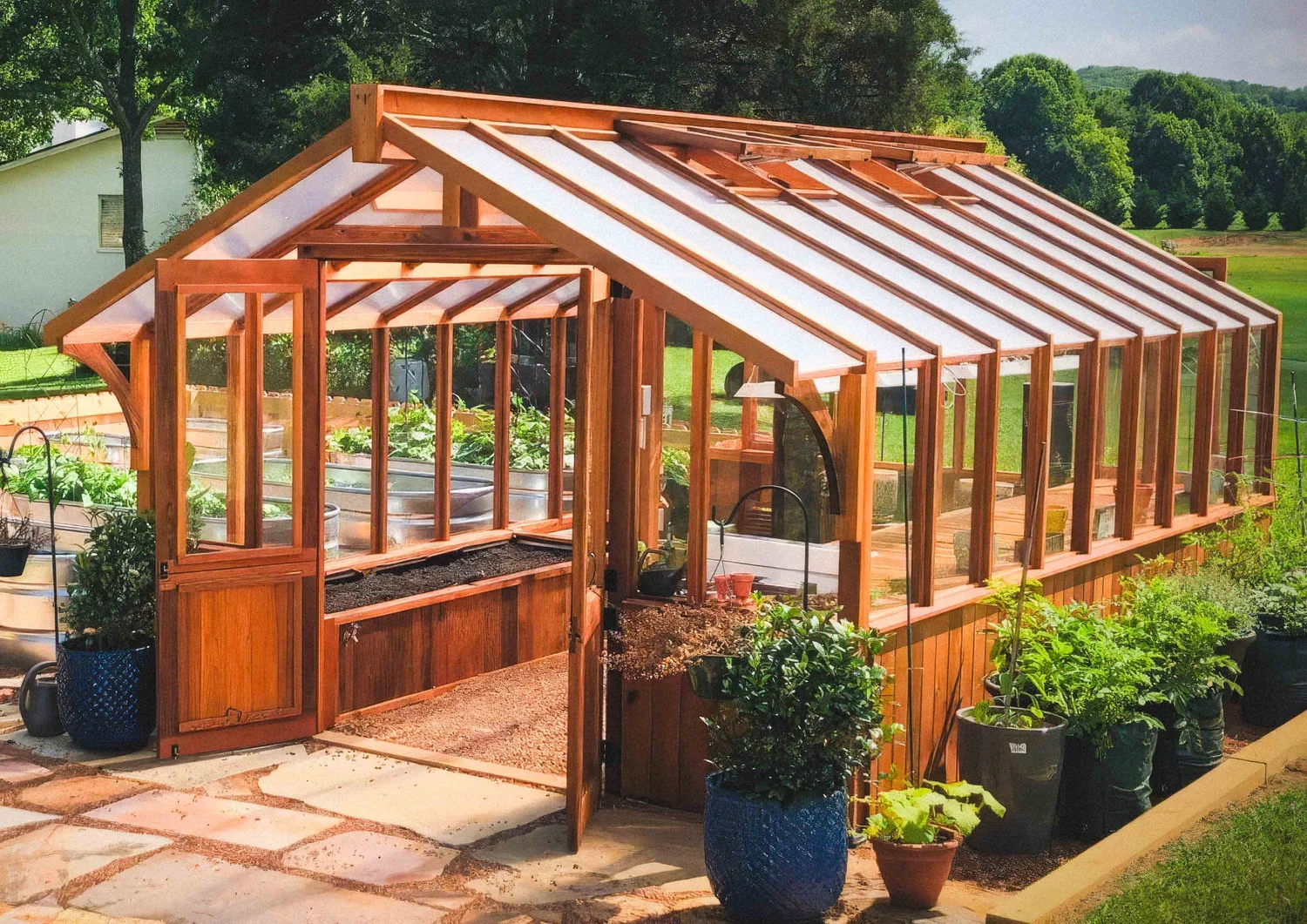 12 X 20 Greenhouse Plans 12' Wide Cedar Wood Greenhouse Kits
