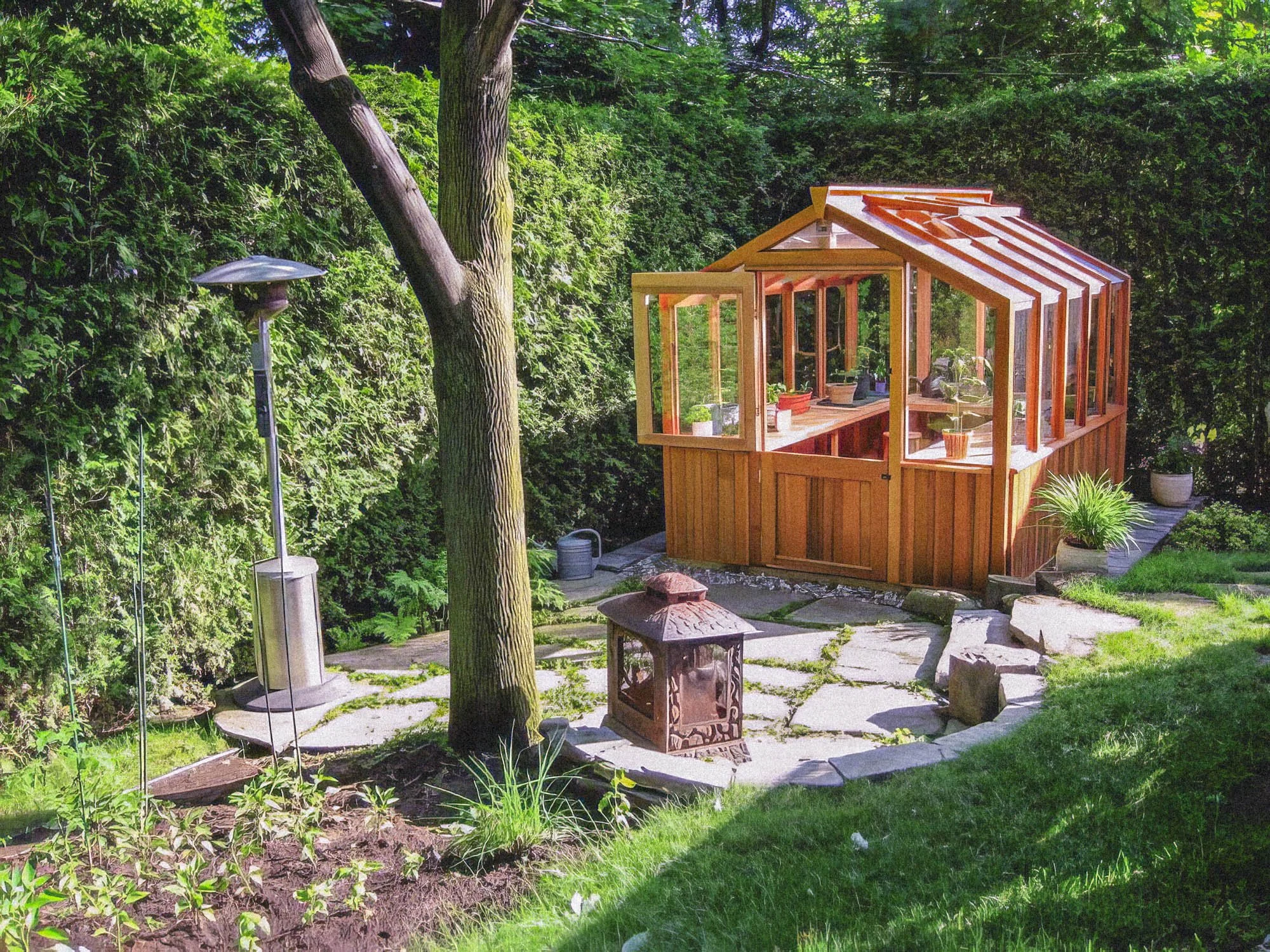 12' Wide Cedar Wood Greenhouse Kits | Grandeur for Your Garden — Cedar ...