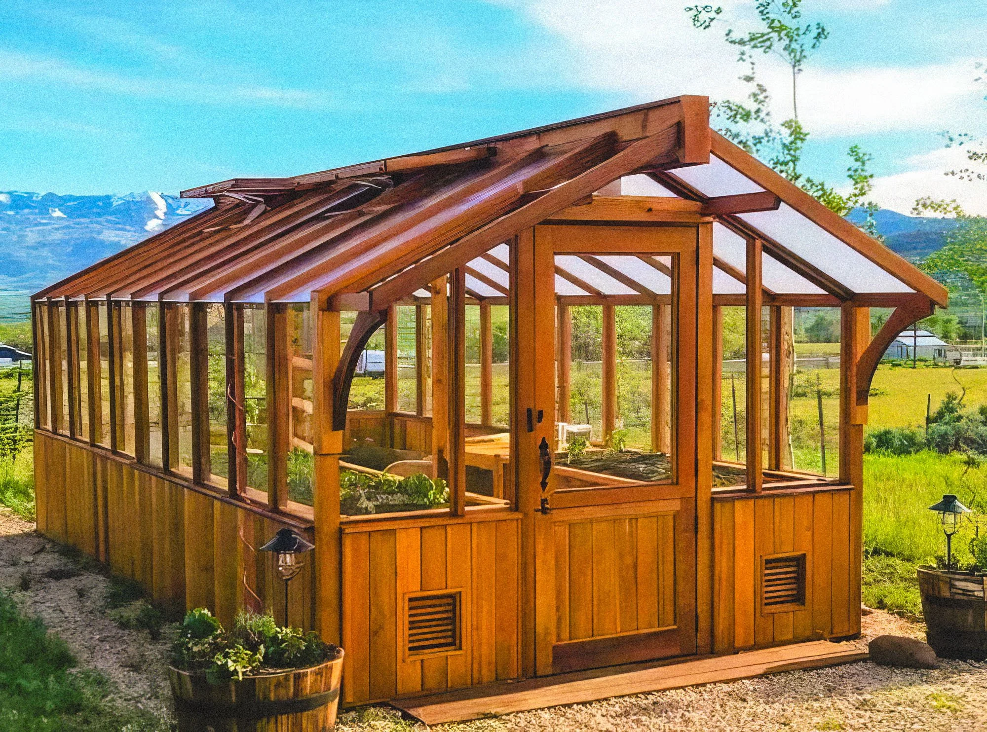 DIY Wooden Greenhouse Kits For Sale | Cedar-Built Greenhouses