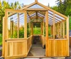 10' Wide Cedar Greenhouse Kits | Cedar-Built Greenhouses — Cedar-Built ...