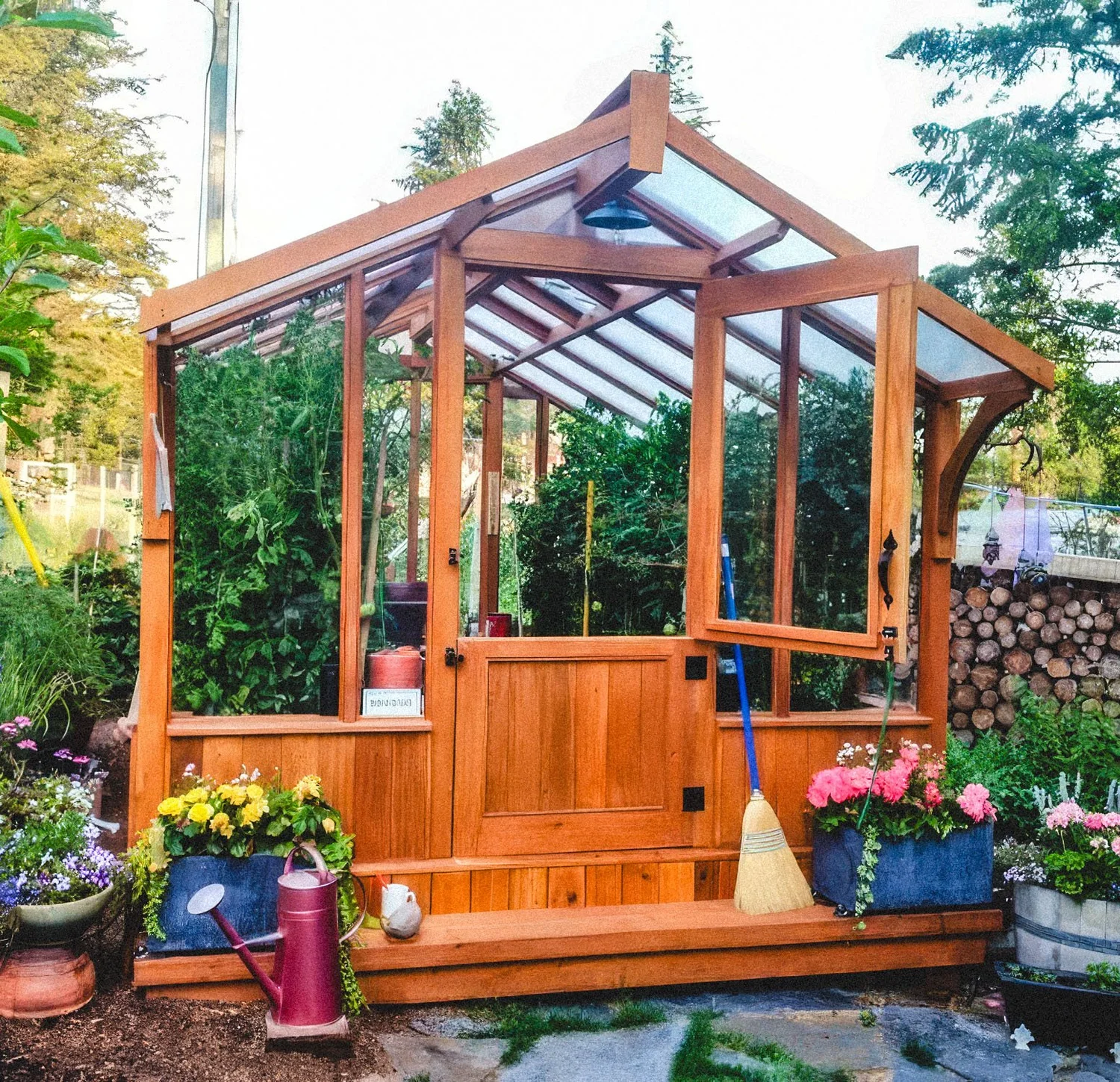 Insulation & Cedar Siding Options | Cedar-Built Greenhouses — Cedar ...