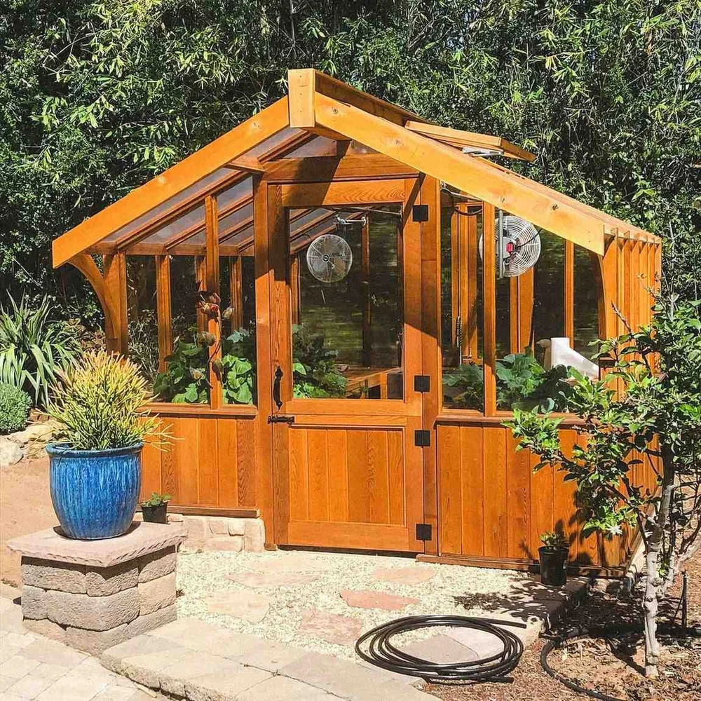 12' Wide Cedar Wood Greenhouse Kits | Grandeur for Your Garden — Cedar ...