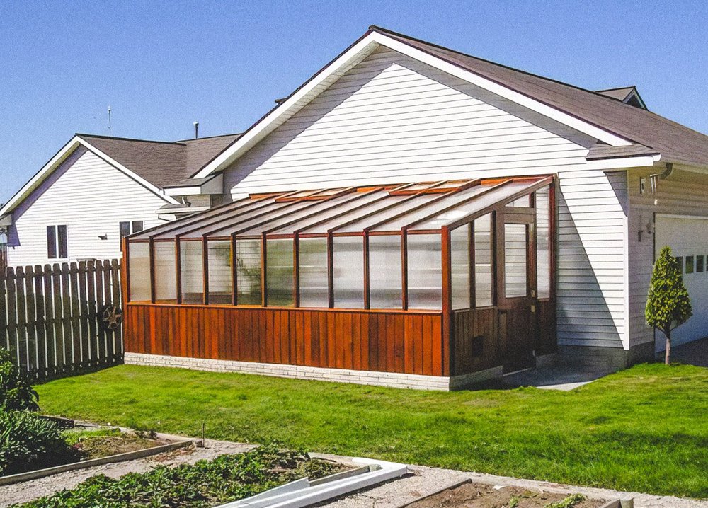 Cedar Lean To Greenhouse Redwood Greenhouses | Greenhouse Manufacturer
