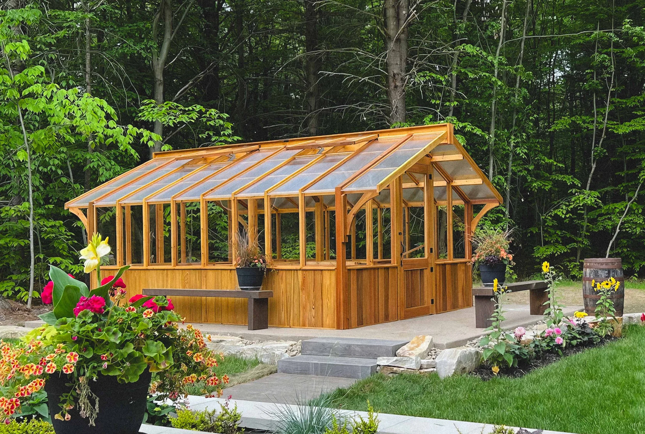 DIY Wooden Greenhouse Kits For Sale | Cedar-Built Greenhouses