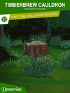 Sims 4 CC - Spellcaster Cauldron - Timberbrew Cauldron — Dennerian CC ...