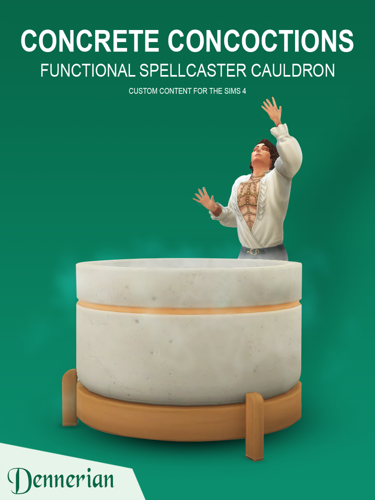Sims 4 CC - Cauldron Concrete Concoctions — Dennerian CC: Maxis Match ...