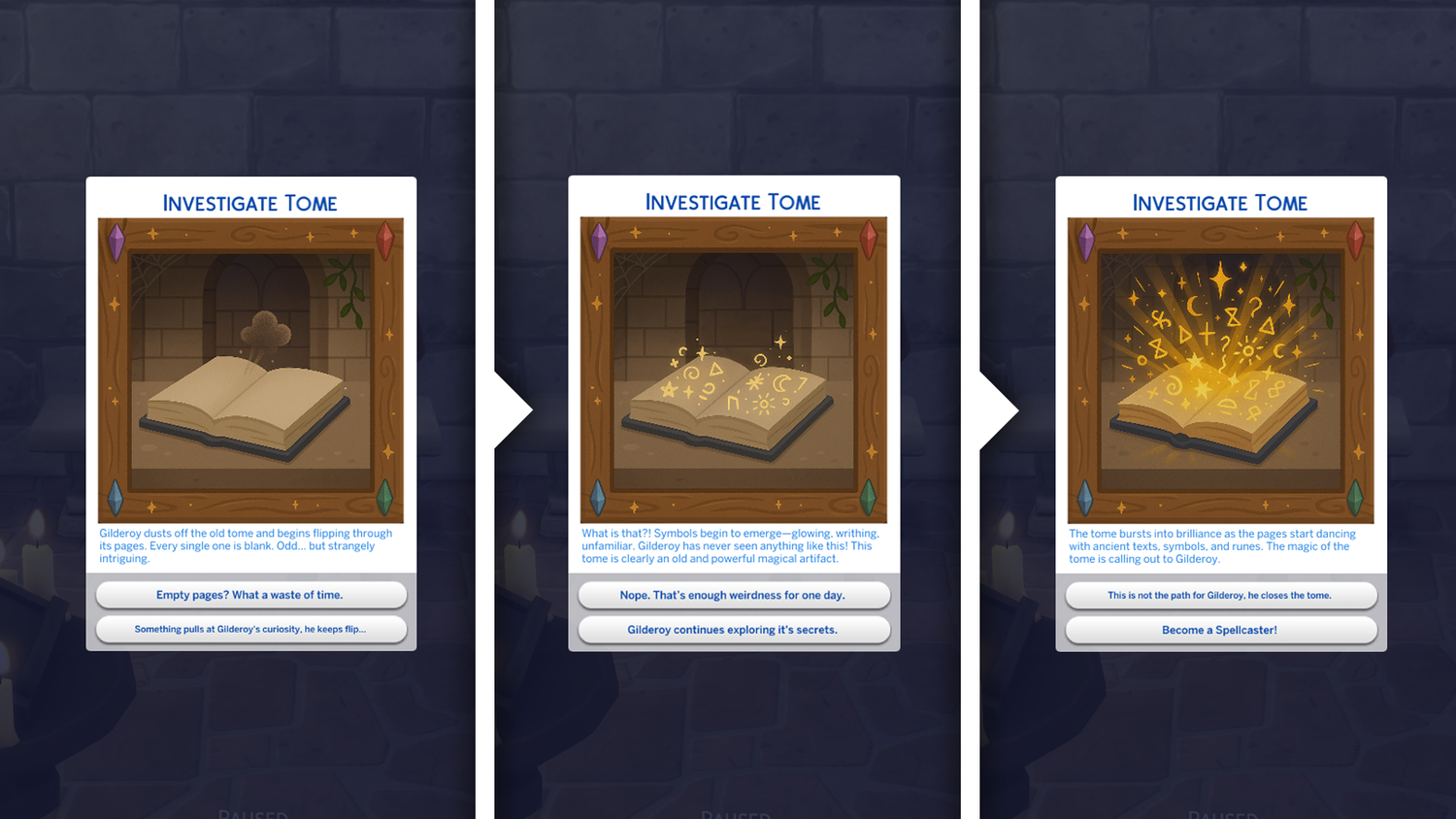 Spellcaster Spellbook Set — Dennerian CC: Maxis Match Custom Content ...