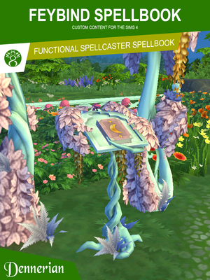 Feybind Spellbook — Dennerian CC: Maxis Match Custom Content for the Sims 4