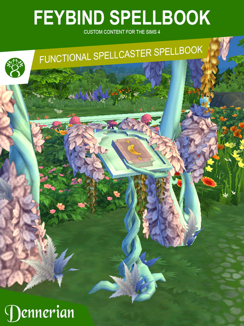 Feybind Spellbook — Dennerian CC: Maxis Match Custom Content for the Sims 4