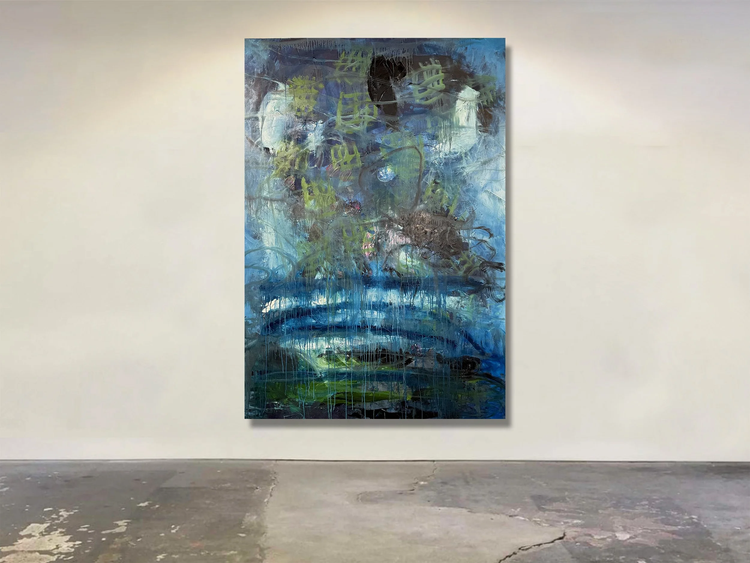 'Swallowing sea' (2024) - Contemporary Figurative Expressionist Art ...