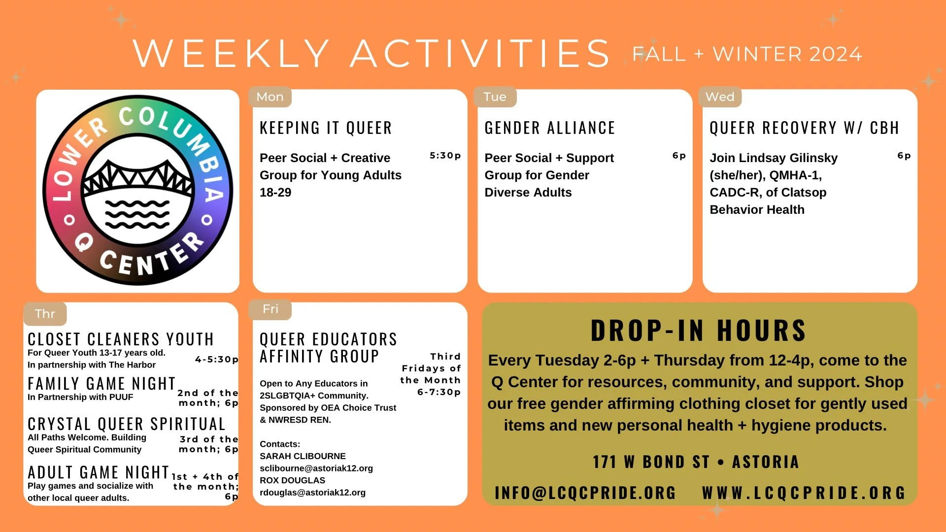 Events Calendar — LCQC