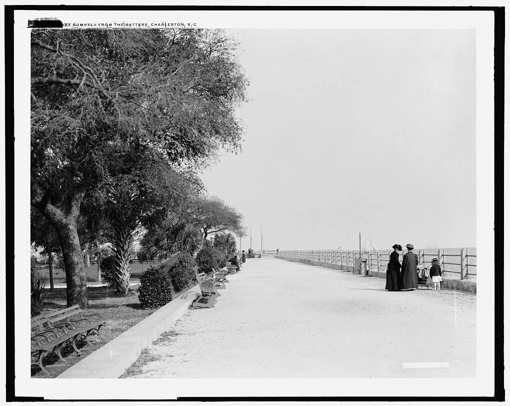 “The Battery” at White Point Gardens - Then and Now — Santee1821: Naval ...