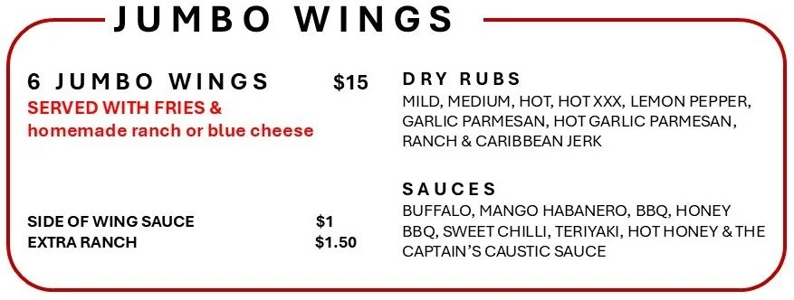 MENU — KORI'S KOOP