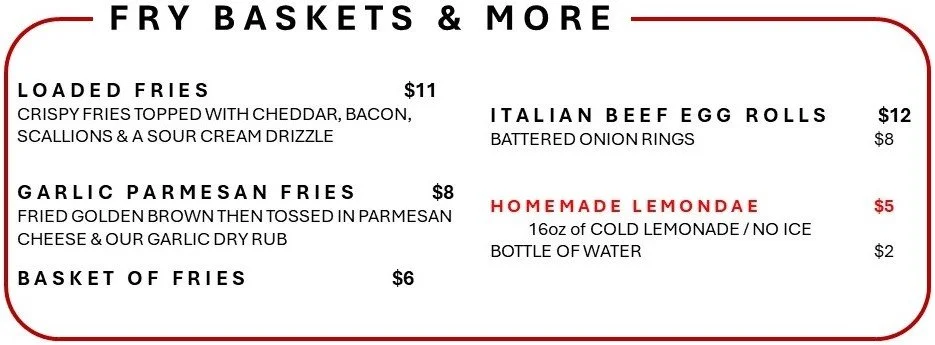 MENU — KORI'S KOOP