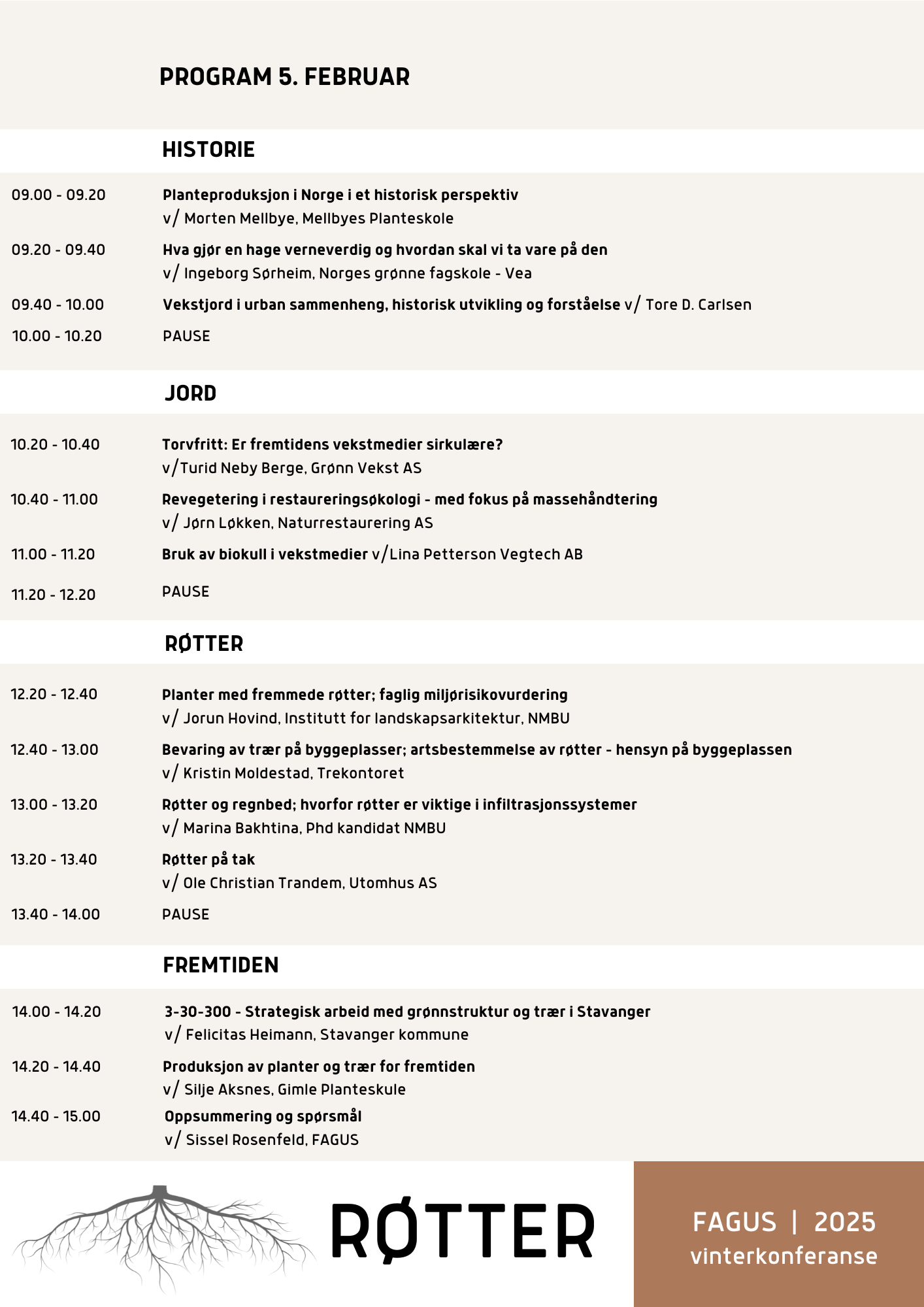 FAGUS vinterkonferanse “RØTTER” — FAGUS.no