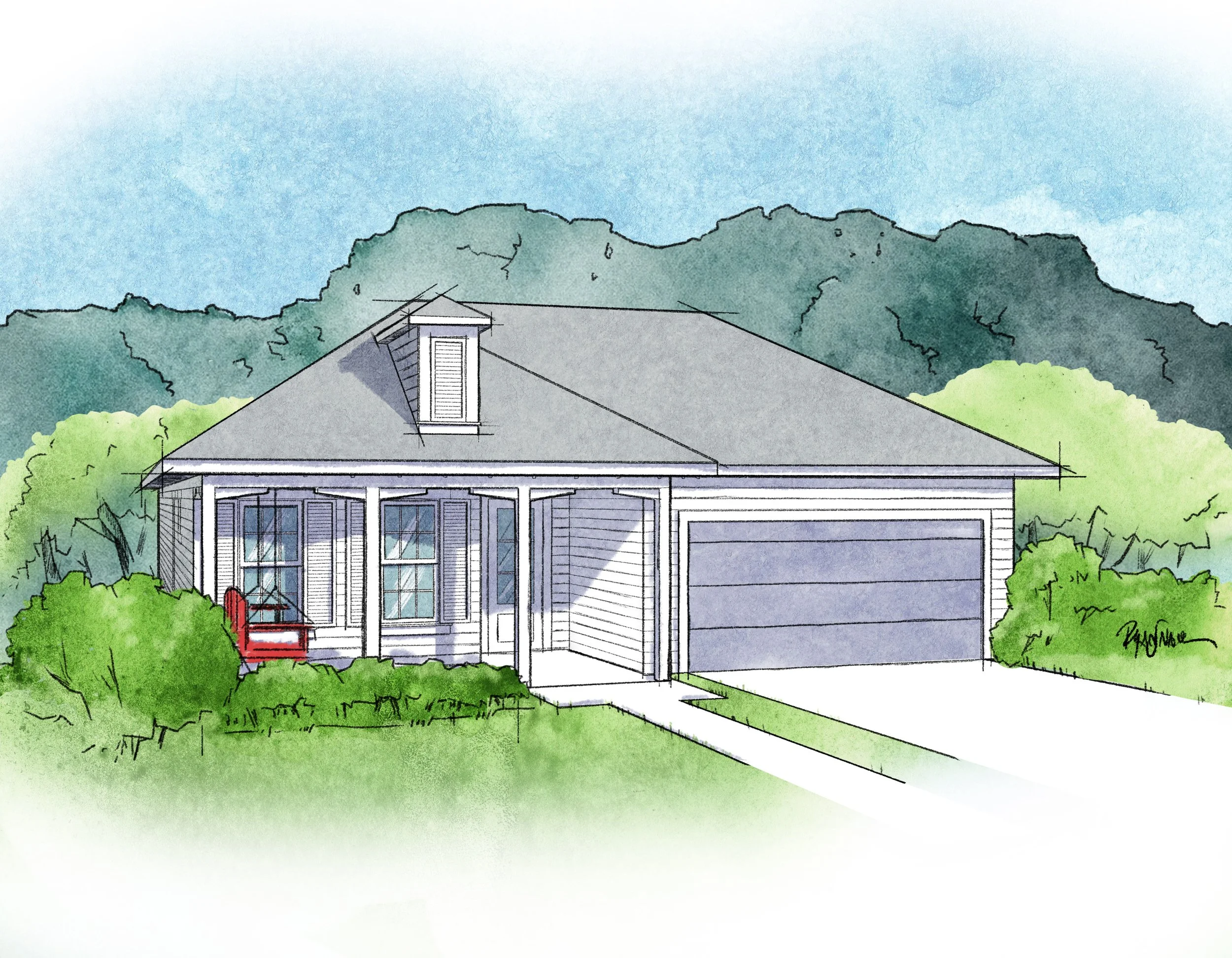 The Paisley | New Construction Home Floor Plan — Porch Swing Homes