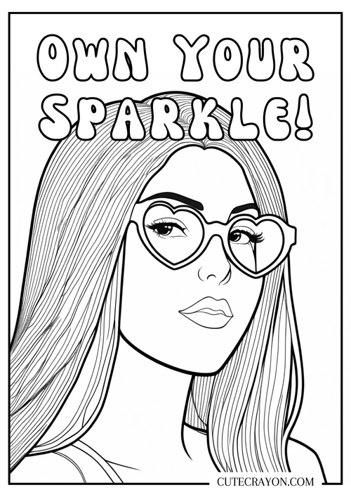 Preppy Coloring Pages | Free Printable PDFs to Download
