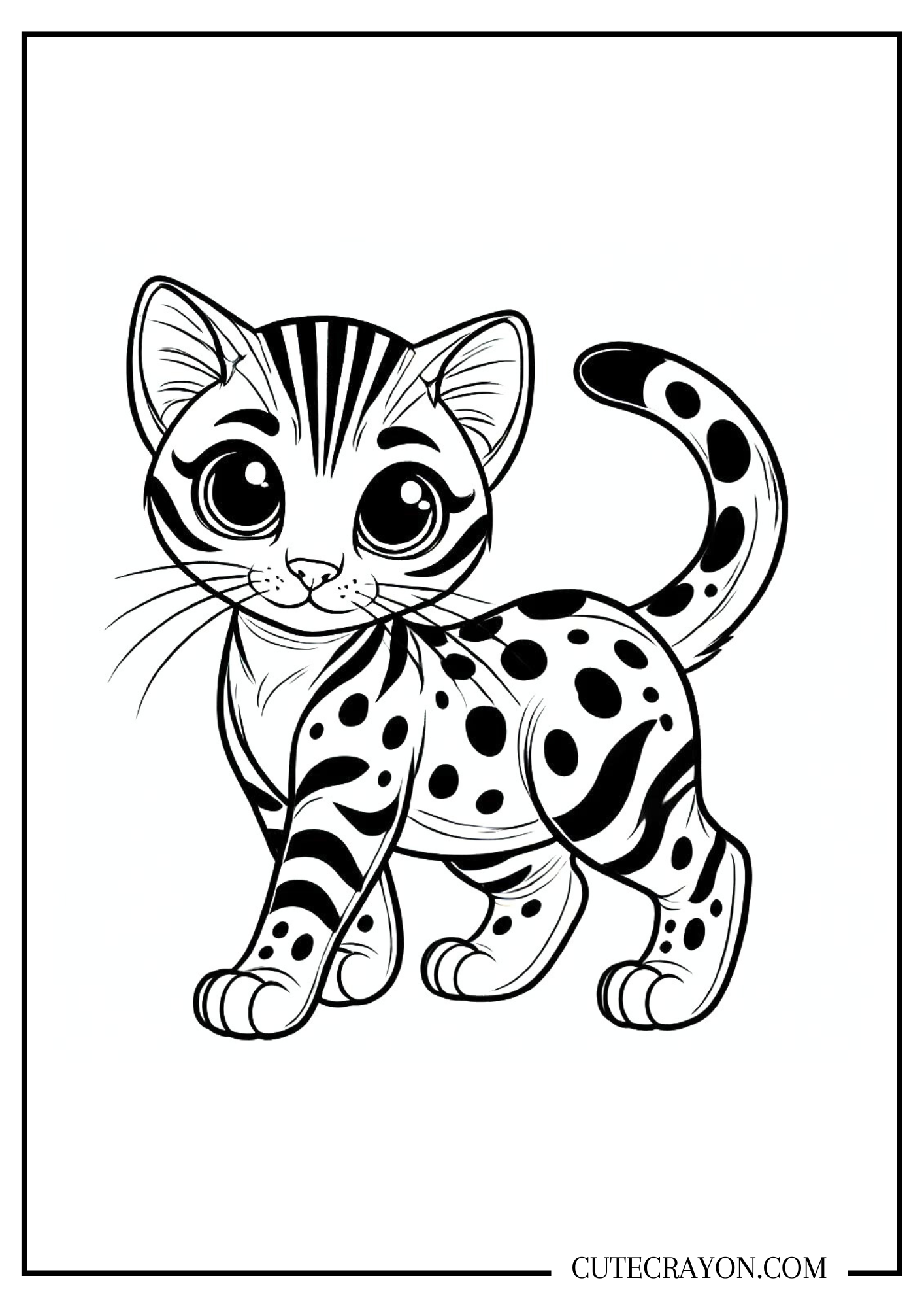 25 Bengal Cat Coloring Pages | Free Printable Downloads