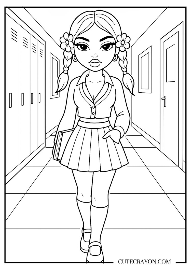 Free Baddie Coloring Pages (47 Printables with Cool Baddie Girls)