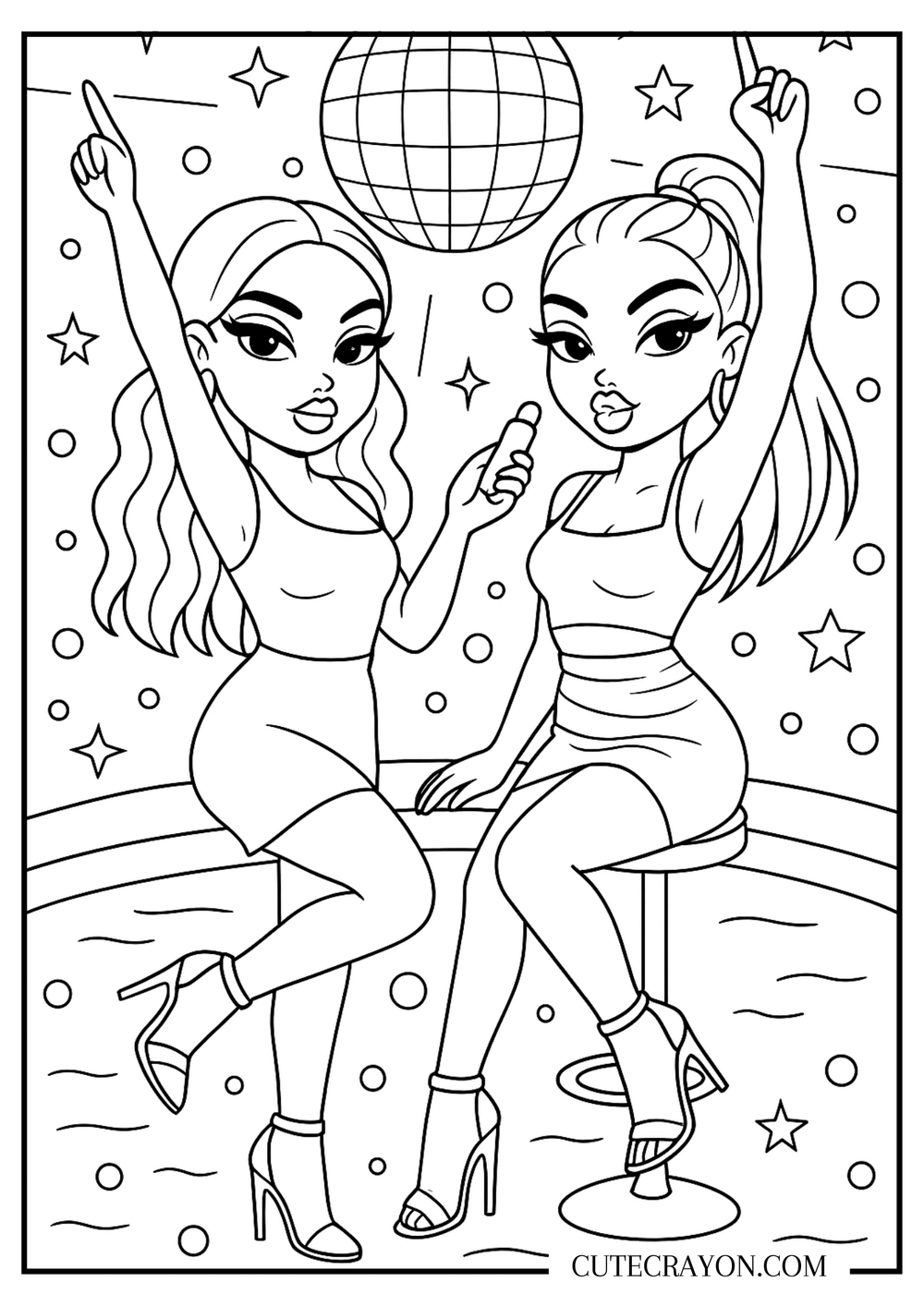 Free Baddie Coloring Pages (47 Printables with Cool Baddie Girls)