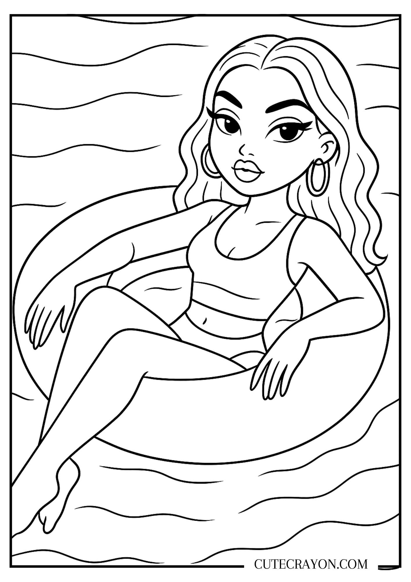 Free Baddie Coloring Pages (47 Printables with Cool Baddie Girls)