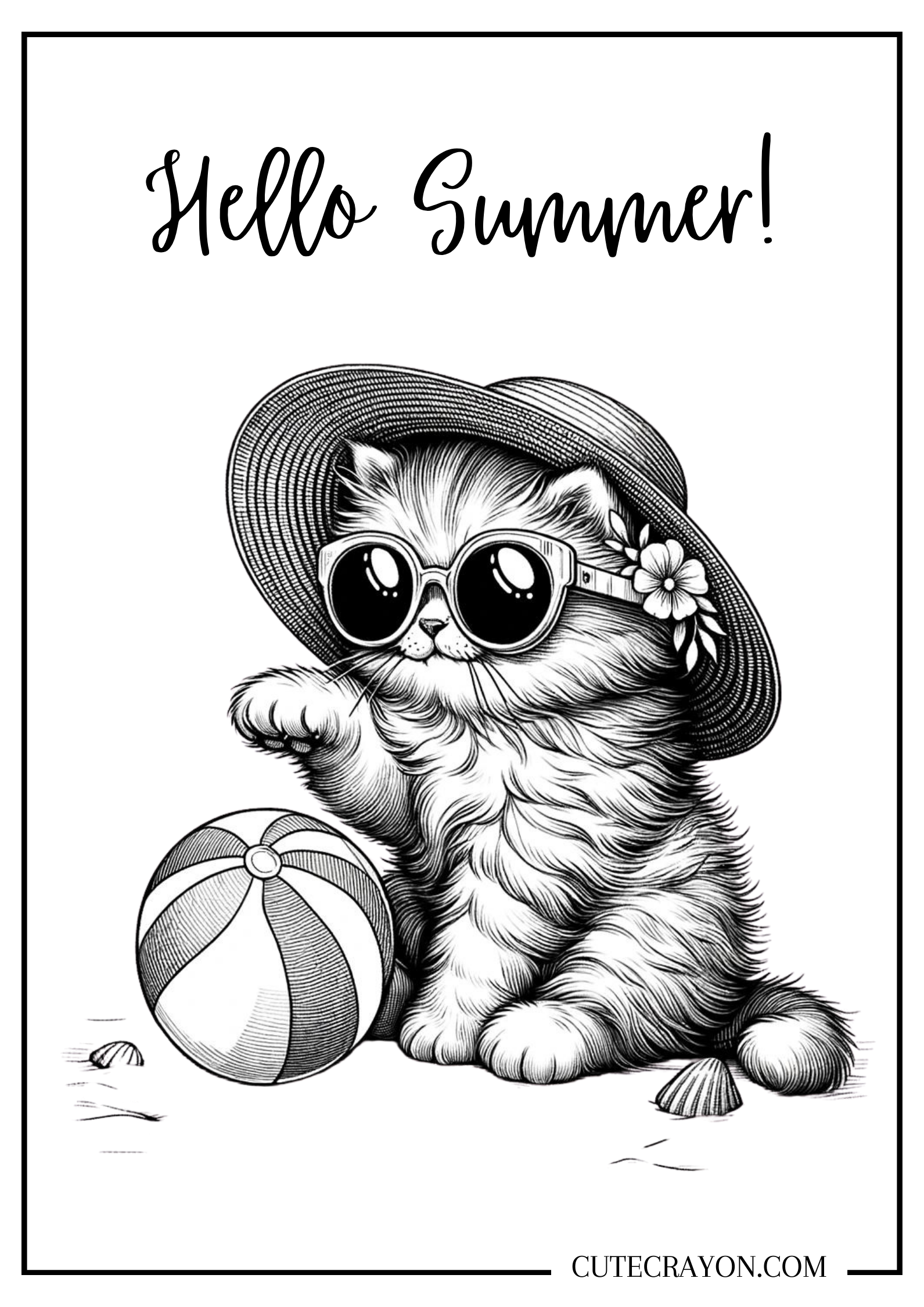 25 Summer Coloring Pages - Free Printables (2024 edition)