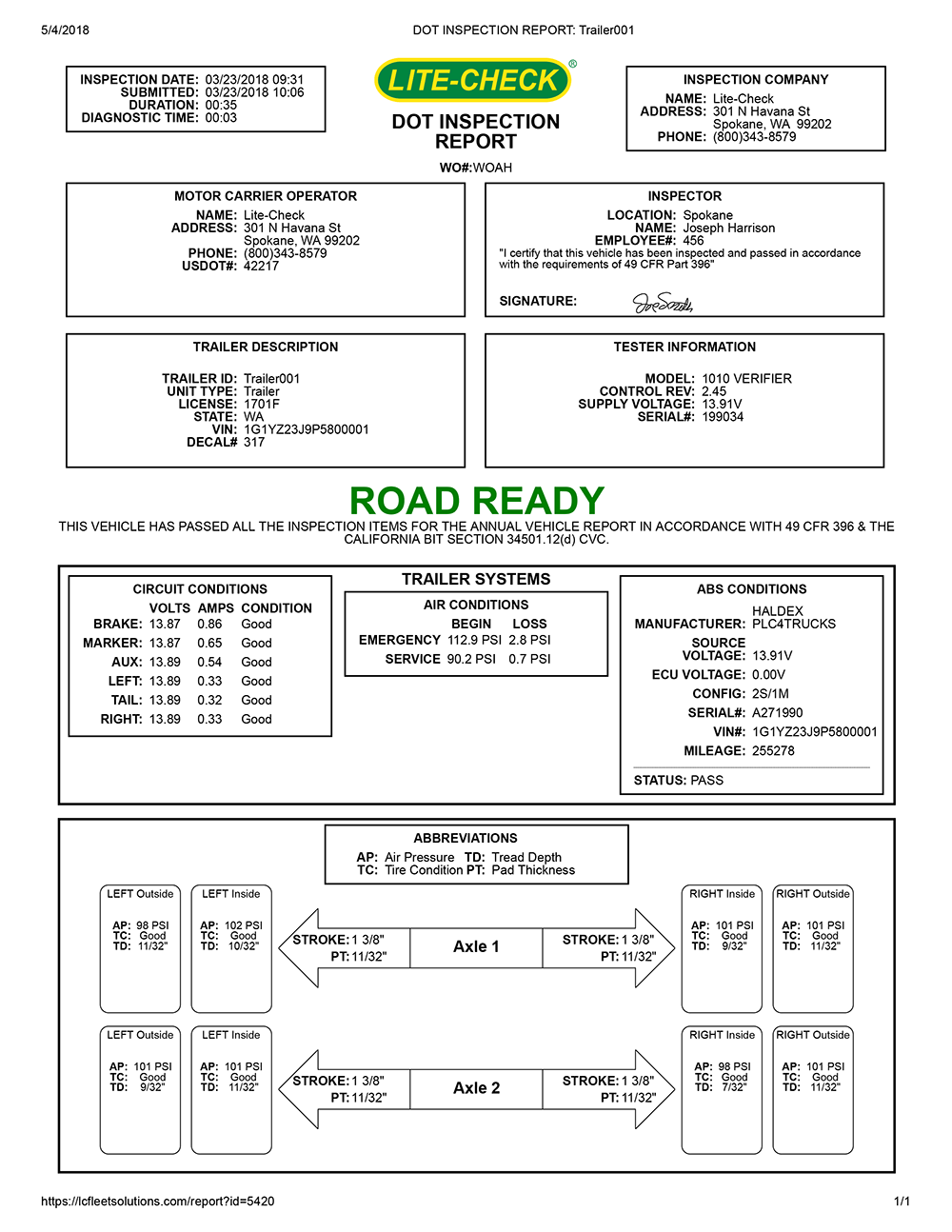 Digital DOT Reporting and Fleet Maintenance Software — Lite-Check ...