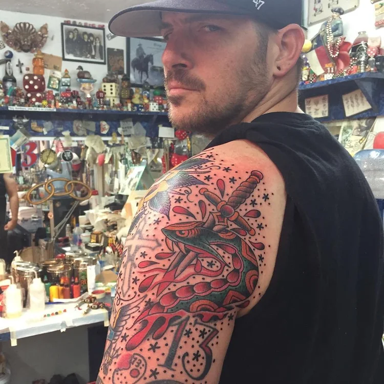 Oliver Peck American Traditional Tattoos Oliver Peck's — Elm Street Tattoo