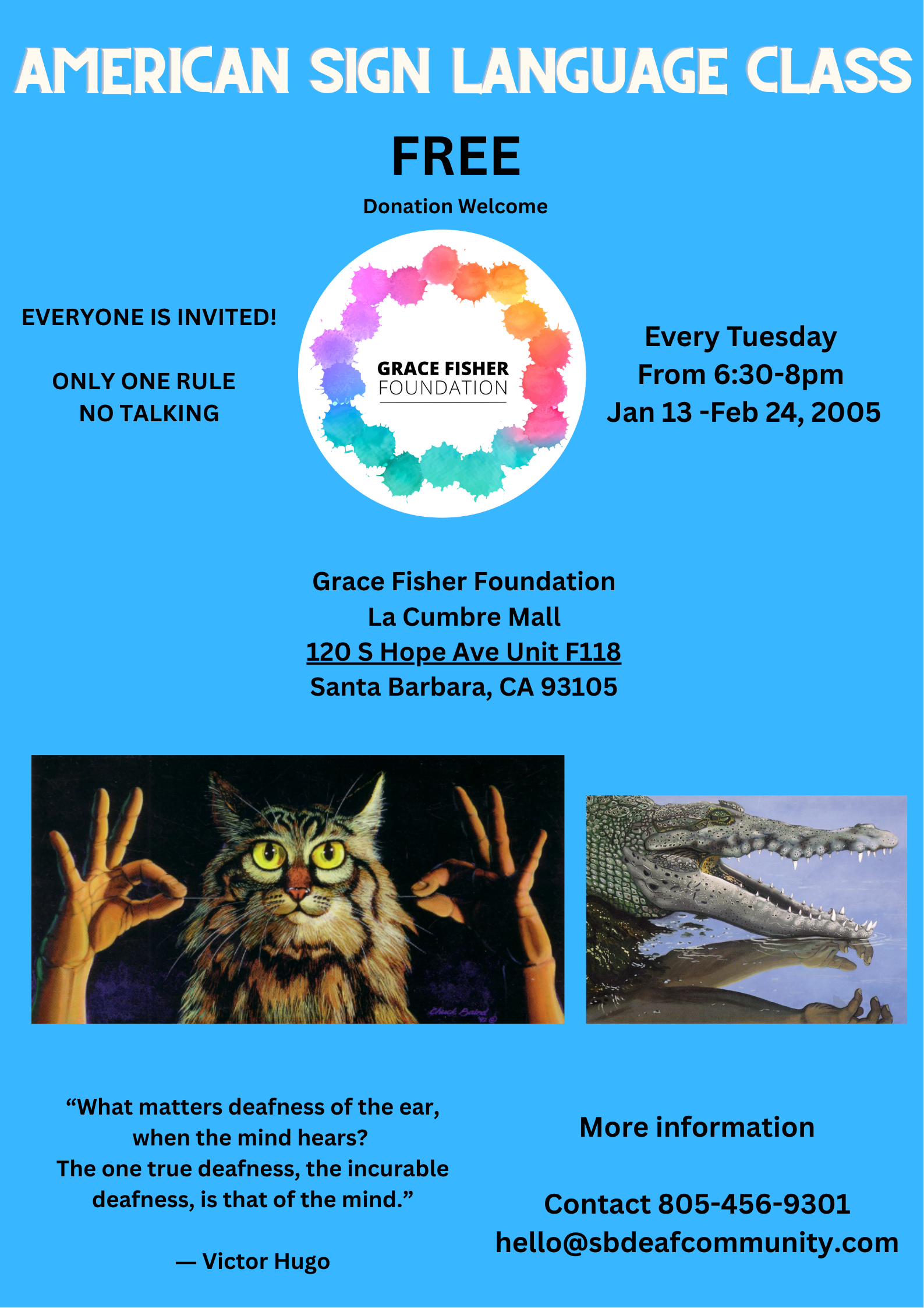 ASL Class — Grace Fisher Foundation