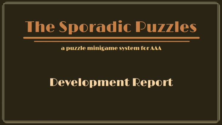 The Sporadic Puzzles — Raph Makes Games