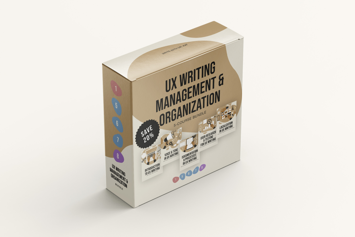 UX Writing Online Courses — Write with Dr. Kat | Learn UX Writing through online courses ...