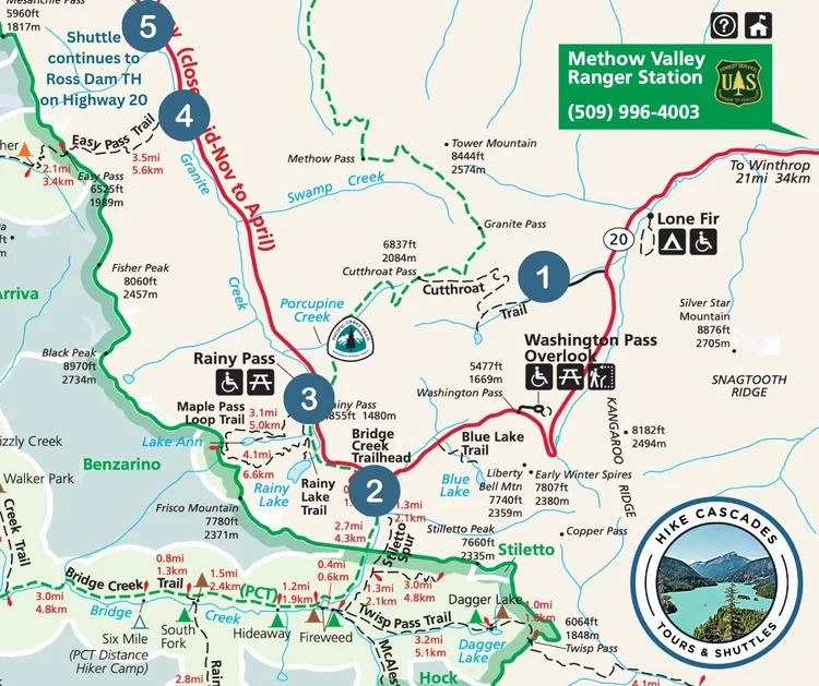 Highway 20 Hiker Shuttle in the North Cascades — Hike Cascades