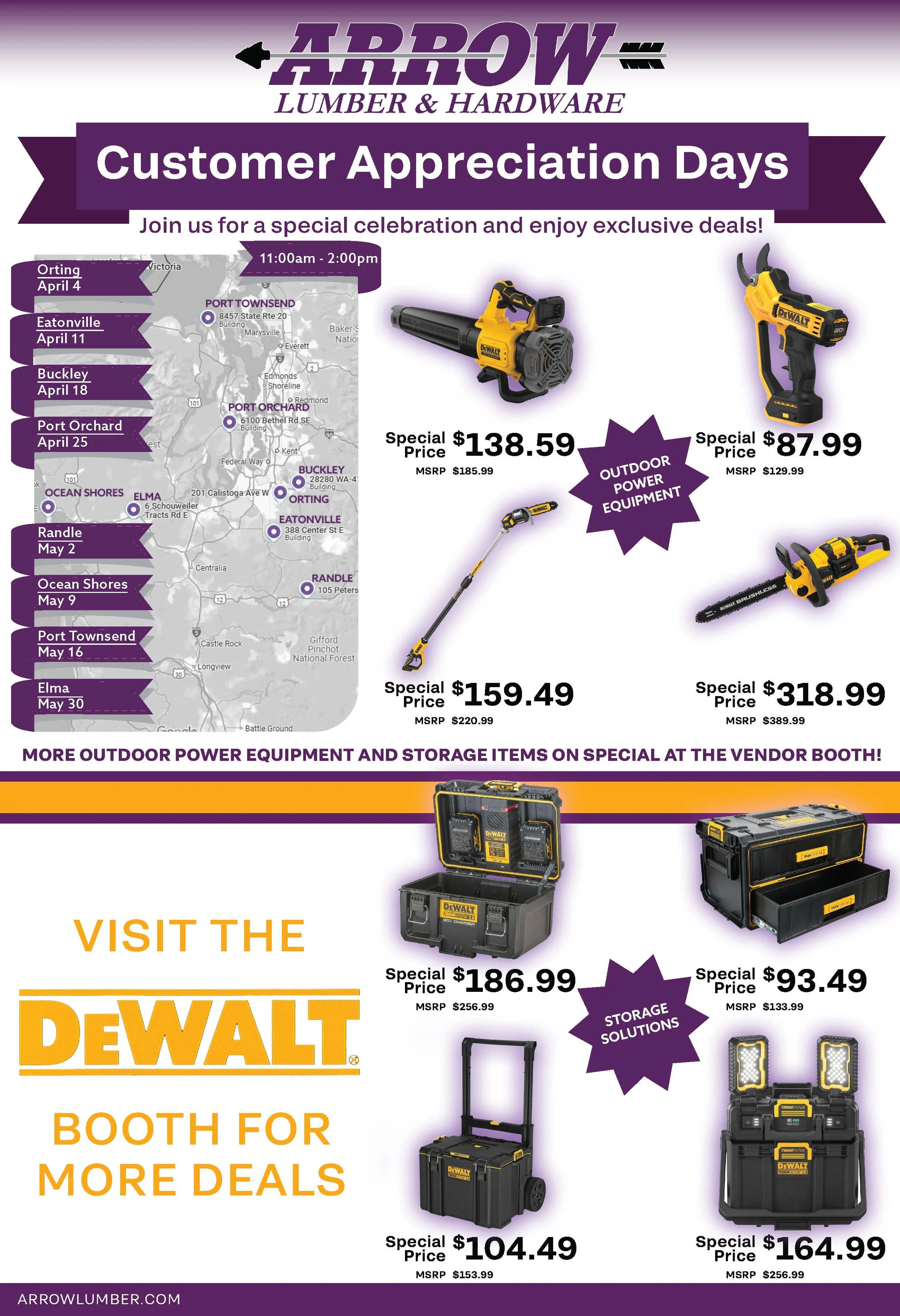 Specials Arrow Lumber