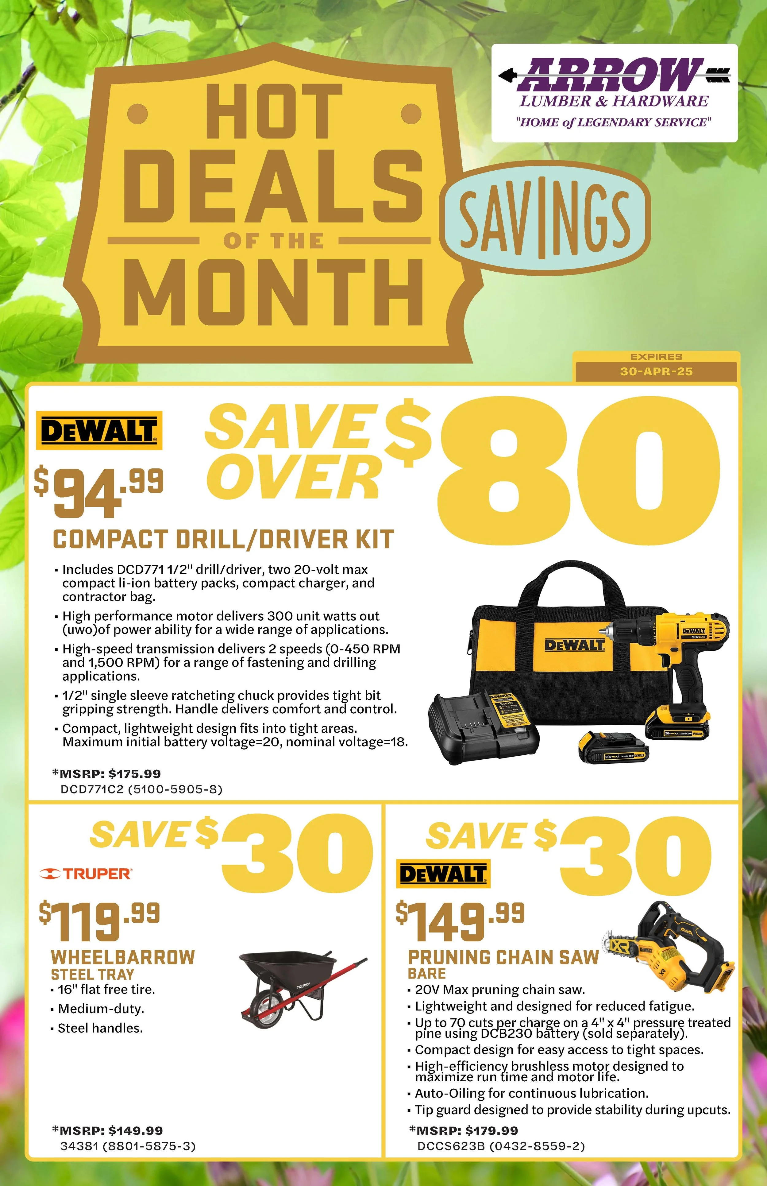 Specials — Arrow Lumber