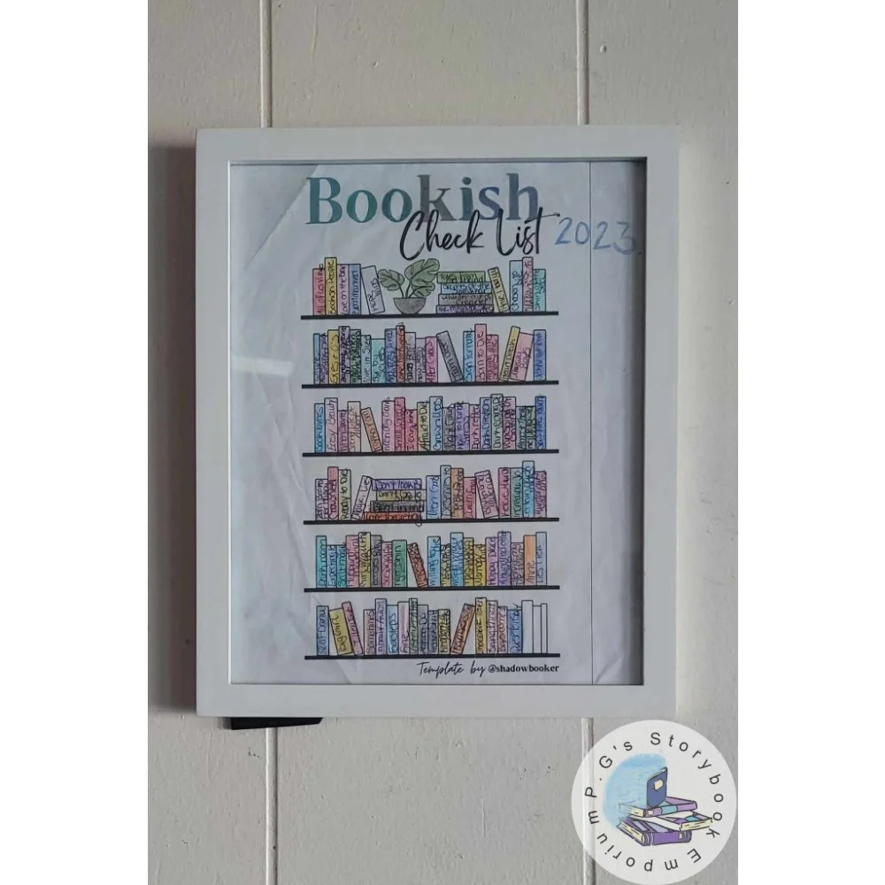 Yearly Book Tracking Coloring Sheet — P.G's Storybook Emporium