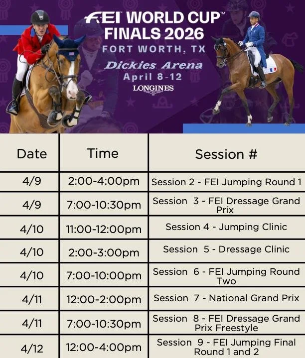 2026 FEI World Cup Tickets — FEI World Cup Finals 2026
