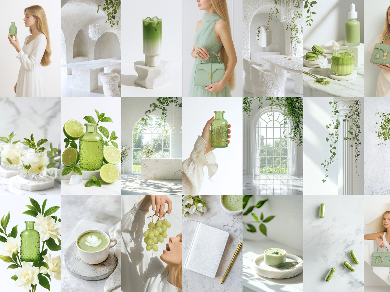 12 Aesthetic Chic Feminine Neutral Tones Lifestyle Stock Image ...