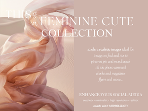 10 AESTHETIC FEMININE CHIC LIFESTYLE STOCK IMAGE COLLECTION — AI ...